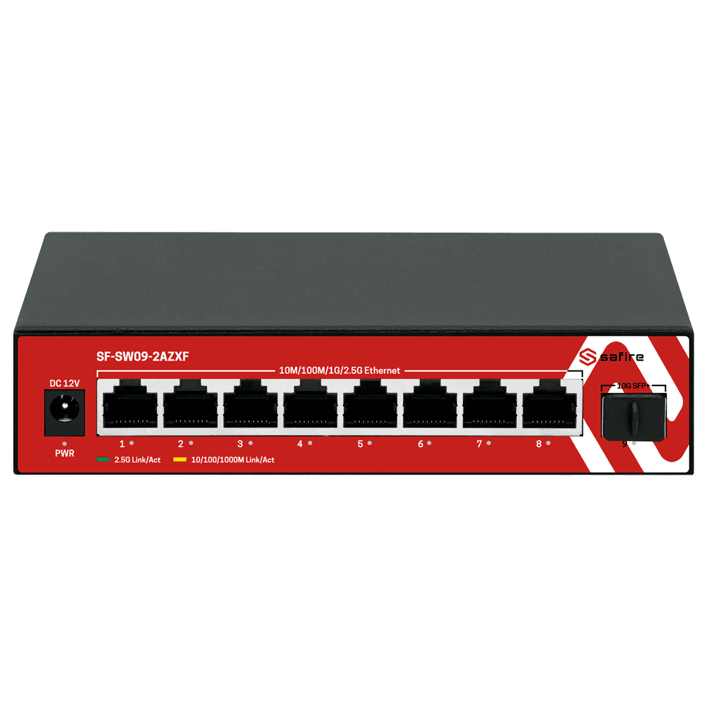 Switch Multigagibit 2,5Gbps - 8 puertos + 1 Uplink SFP 10G - Velocidad ...