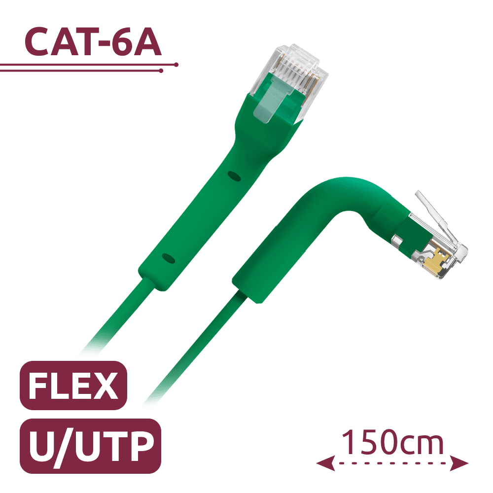 Cable UTP flexible - Ethernet - Conectores RJ45 - Categoría 6A - 1,5 m ...